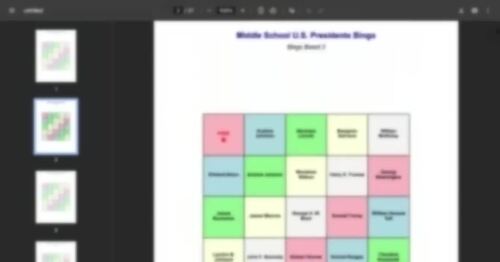 American History U.S. Presidents Bingo Review Game for Middle School ...