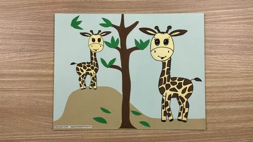 How to Draw a Giraffe Animal Science Art Directed Drawing Activity Fun ...