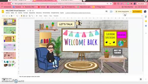 WELCOME SCHOOL DIGITAL CLASSROOM CUTE DECOR DISTANCE LEARNING. | TPT