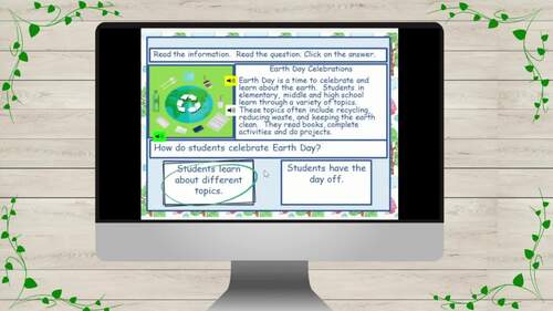 Earth Day Facts, Details, Stories & Activities (Boom Cards & Audio)