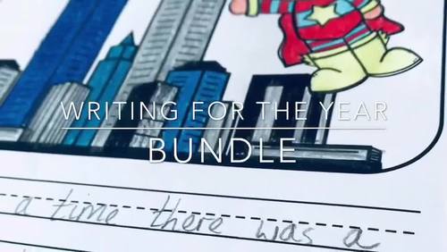 Writing Worksheets and Prompts Mega Bundle Kindergarten 1st and 2nd Grade