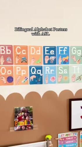 Bilingual Alphabet Posters with ASL (English and Spanish) by ...