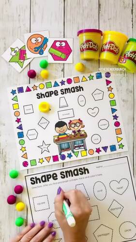 Shape Smash Game - Shape Practice Activities - Teaching Shapes | TPT