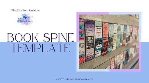 Book Spine Template PDF by The Teacher ReWrite | TPT