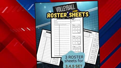 Volleyball Lineup & Roster Sheets and Line Up Evaluation for volleyball ...