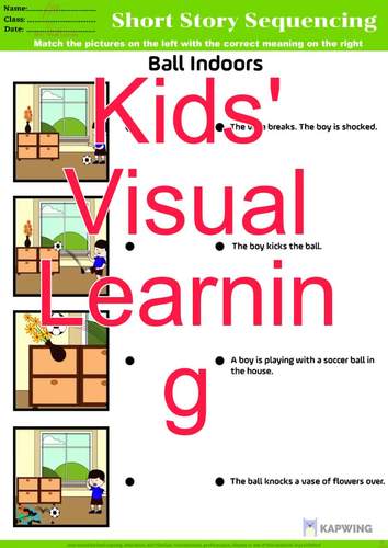 Match and sequence, sequencing, speech therapy,special education,autism ...