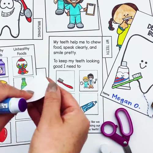 Dental Health Activities | Tooth Craft and Worksheets | February Activity