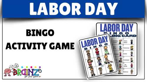 Labor Day & Jobs Bingo Game | Printable Classroom Activity | PDF ...