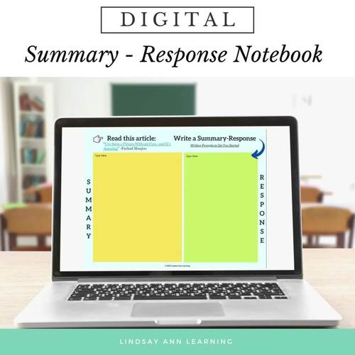 Summarizing Nonfiction Informational Texts Digital Notebook | TPT