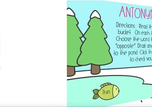 Antonyms & Synonyms - Winter Themed by Speech Rocks | TPT