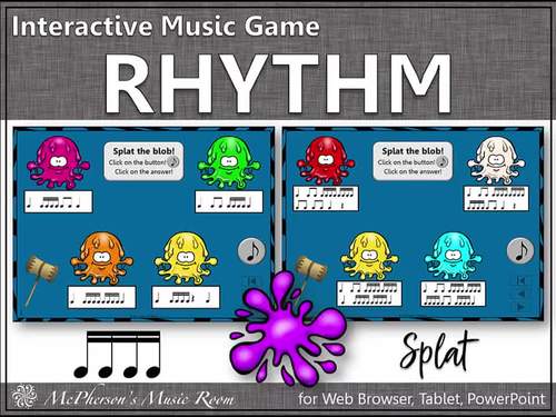 Elementary Music Distance Learning Sixteenth Notes Interactive Rhythm ...
