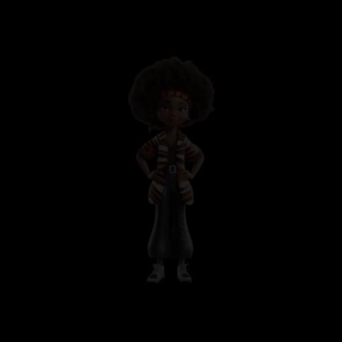 Cute African American Girls 3D characters for sellers, Commercial Use ...