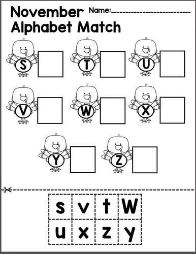 November No Prep Literacy and Math Worksheets by Keeping Up Kinders