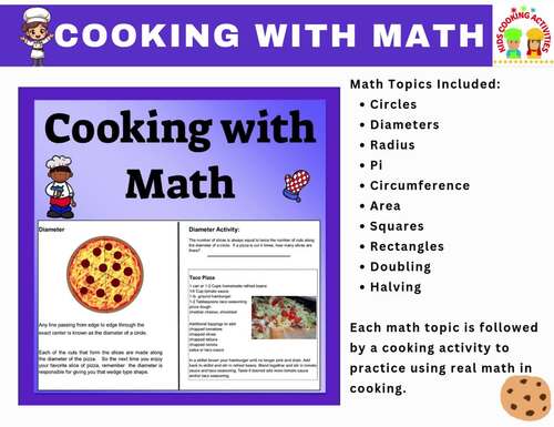 Cooking with Math- Middle School Math & Real-Life Cooking Activities