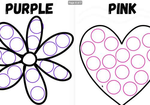 Toddler Dot Marker Pages | Colors | Fine Motor Activities | Ages 2–3