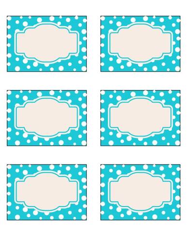 Editable Polka Dots Student Name Tags Labels Desks by Mary Momerwids