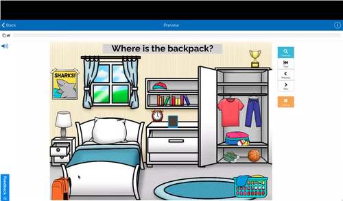 Life Skills Scavenger Hunt and WH Question Scene Bedroom Boom Cards™