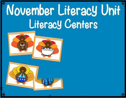 November Literacy & Math Centers: Thanksgiving & Turkeys Theme | TPT