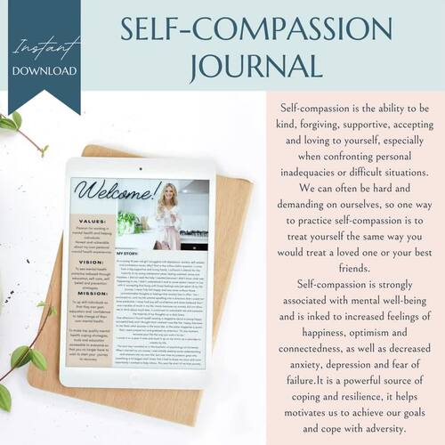 Self compassion journal. Self-esteem. Forgiveness. Self healing ...