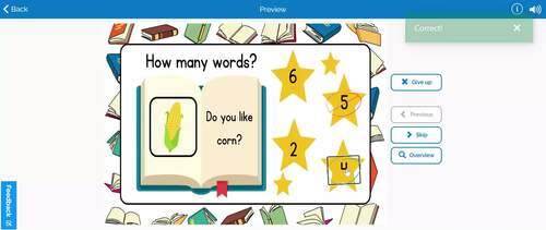 How Many Words Concepts of Print Boom Cards by The Creative Critter