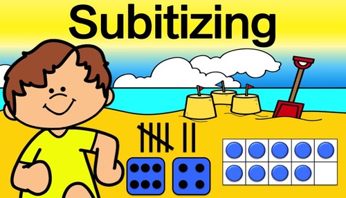 Summer Subitizing to Ten: Math Brain Break by Move and Groove Math