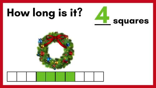 Kindergarten Digital Christmas Nonstandard Measurement: Height & Length ...