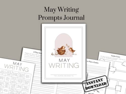 May Creative Writing Prompts Journal | Spring ELA | 2nd, 3rd, 4th, 5th