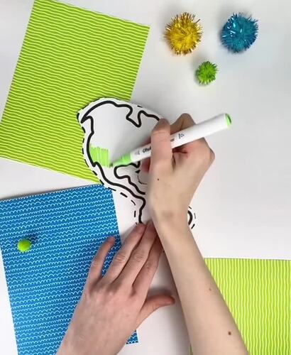 Earth Day Craft Build an Earth Printable Cut & Paste Science Activity ...
