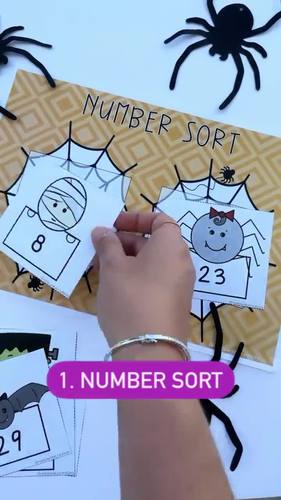 No Prep Halloween Math Center Activities | October Math | 1st grade 2nd ...