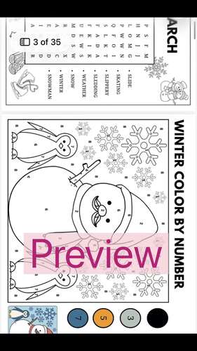 Winter Activity Packet | Snow Day Activities | Snowman Craft | Indoor ...