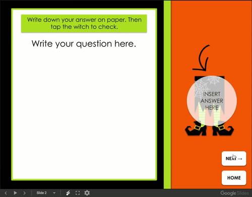 Google Slides PPT Game Template | Editable Self-Checking | Halloween ...