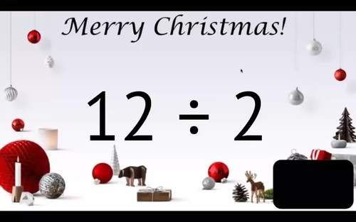 Christmas Division Facts Google Classroom™ Digital Flash Cards (0-10)