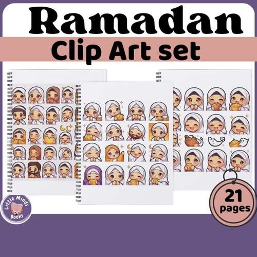 Ramadan Clip Art set by Little Minds Books | TPT