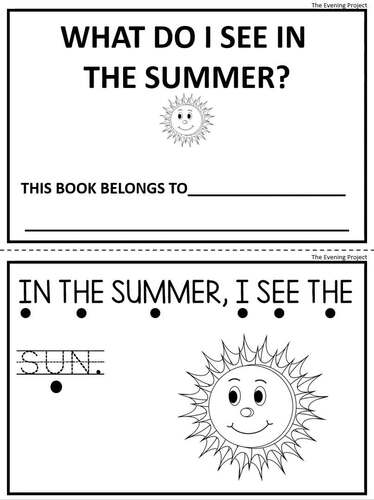 SUMMER-THEMED EMERGENT READER FOR K+ AND SPECIAL EDUCATION | TPT