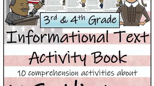U.S. History Close Reading Activity Book 3rd Grade & 4th Grade | TpT