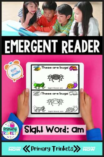 "AM" Emergent Readers Book by Primary Trinkets | TPT