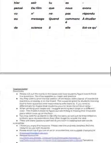 Passé Composé: Past Tense Interrogative Tactile Question Formation ...