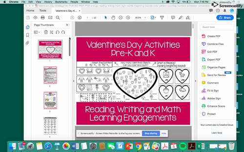 Valentine's Day Kindergarten Activities| NO PREP Centers by Teach Learn ...