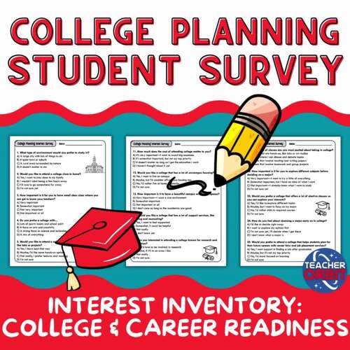 College Planning Interest Survey Inventory Career Exploration All About Me