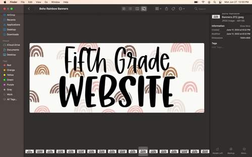 Boho Rainbow Google Sites: Classroom Website Templates -Editable ...