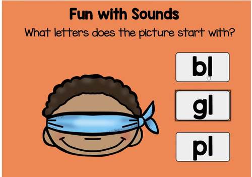 Boom Cards - L Blends (Distance Learning) by Miss Rainbow Education