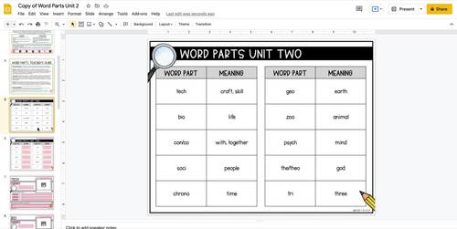 Root Words, Prefixes, & Suffixes Bundle | Google Classroom | Digital