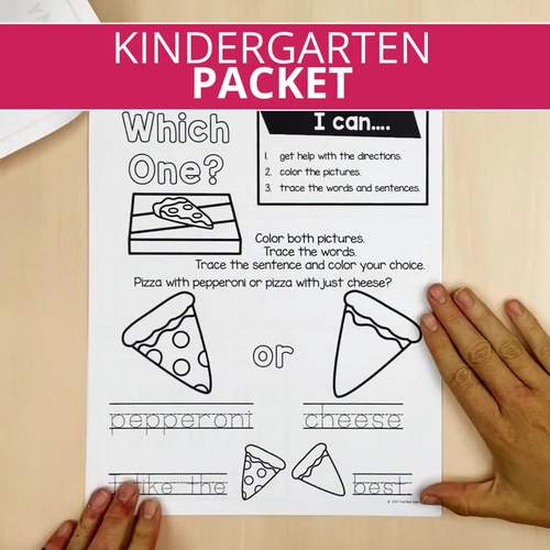 September Print and Go | No Prep Kindergarten Practice Pack | TPT