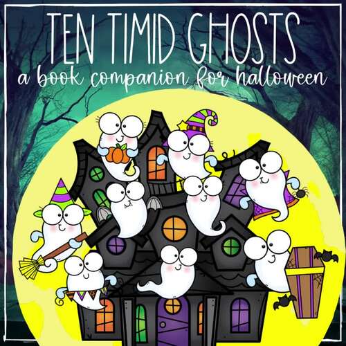 Ten Timid Ghosts Book Activities and Crafts by moonlight crafter by Bridget