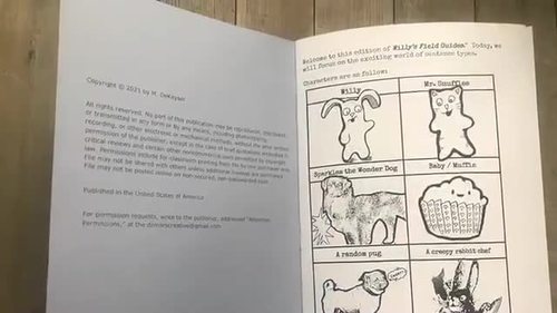 Four Sentence Types Graphic Booklet Zine Grammar by DZ Mars | TpT