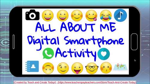 ALL ABOUT ME Digital Smartphone Project Google Slides * Back To School