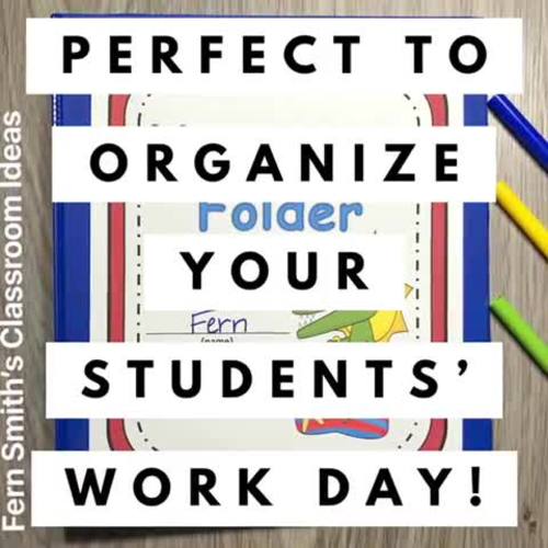 Student Folder Covers For Back to School | Beach Friends | TPT
