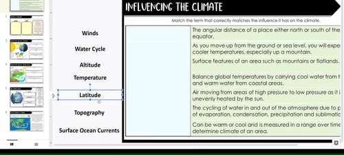 Climate Google Slides™ and Print Activities by Secondary Sparks | TPT