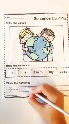 April Sentence Building by Terrific Teaching Tactics | TpT