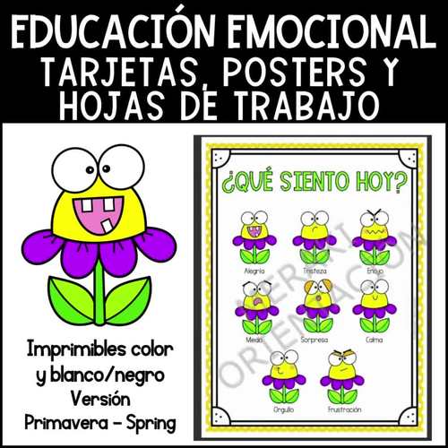 ACTIVIDADES EDUCACIÓN EMOCIONAL - PRIMAVERA SPRING (2 - 5). IMPRIMIBLES.